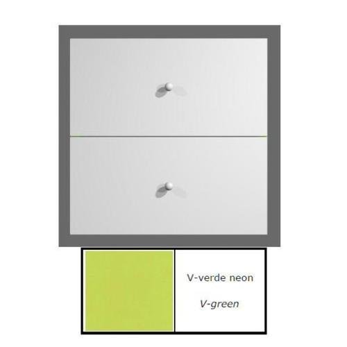 Cassettiera per libreria Vesta Artexport - due cassetti - verde Neon ѻ ...