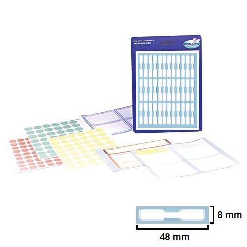 Mini etichette Office di Tico - 48x8 mm - bianco - 36 etichette/ff - 8 ...
