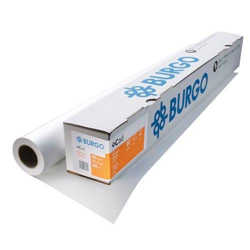 Carta plotter Burgo - CAD - 61 cm x 50 m - 80 g/mq - conf. 4 - 144 ...